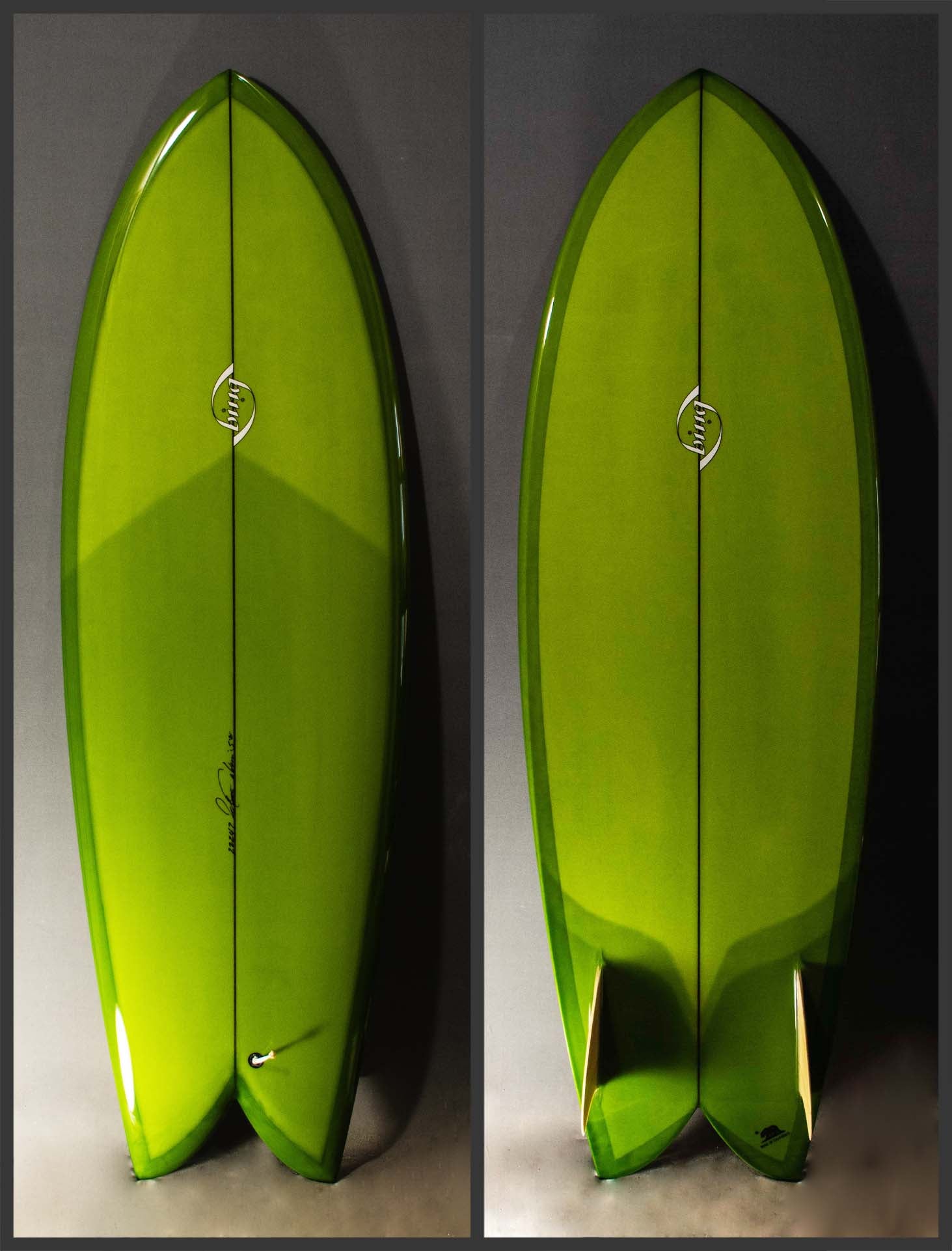 22247 5'8" TWIN FIN FISH - Bing Surfboards