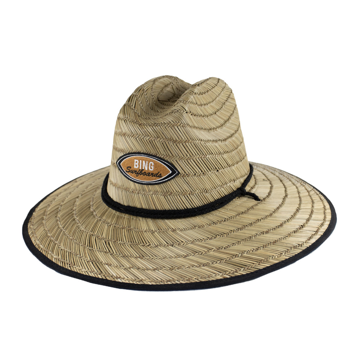 Bing 1965 Lifeguard Straw Hat - Natural/Orange Leaf - Bing Surfboards