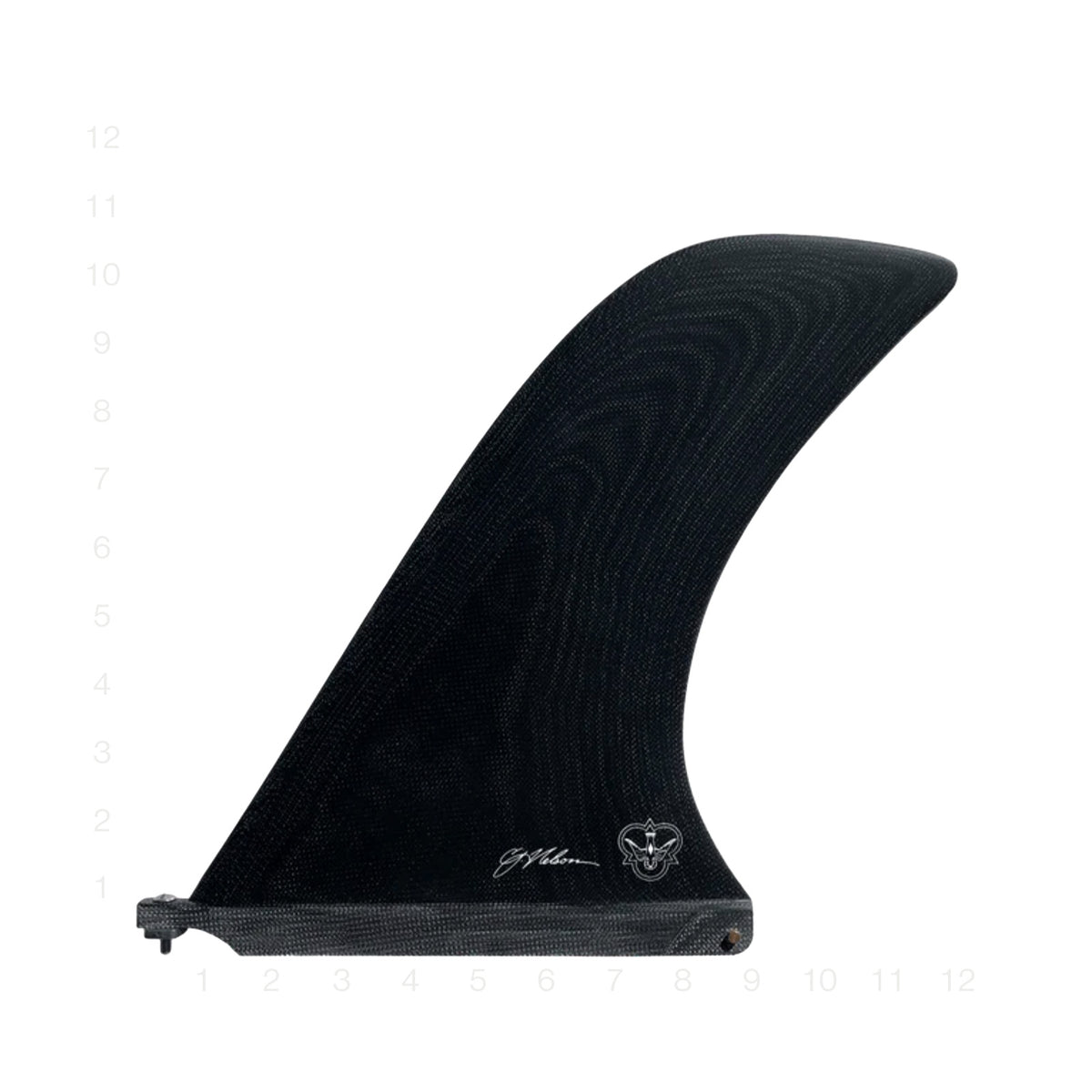 FLYING DIAMONDS NOSERIDER FIN - 10.5" BLK - Bing Surfboards