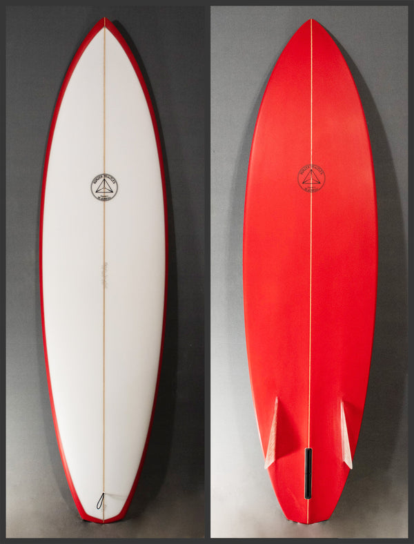 4366 - 6'6" CAMPBELL BROS. RUSS SHORT - RED - Bing Surfboards